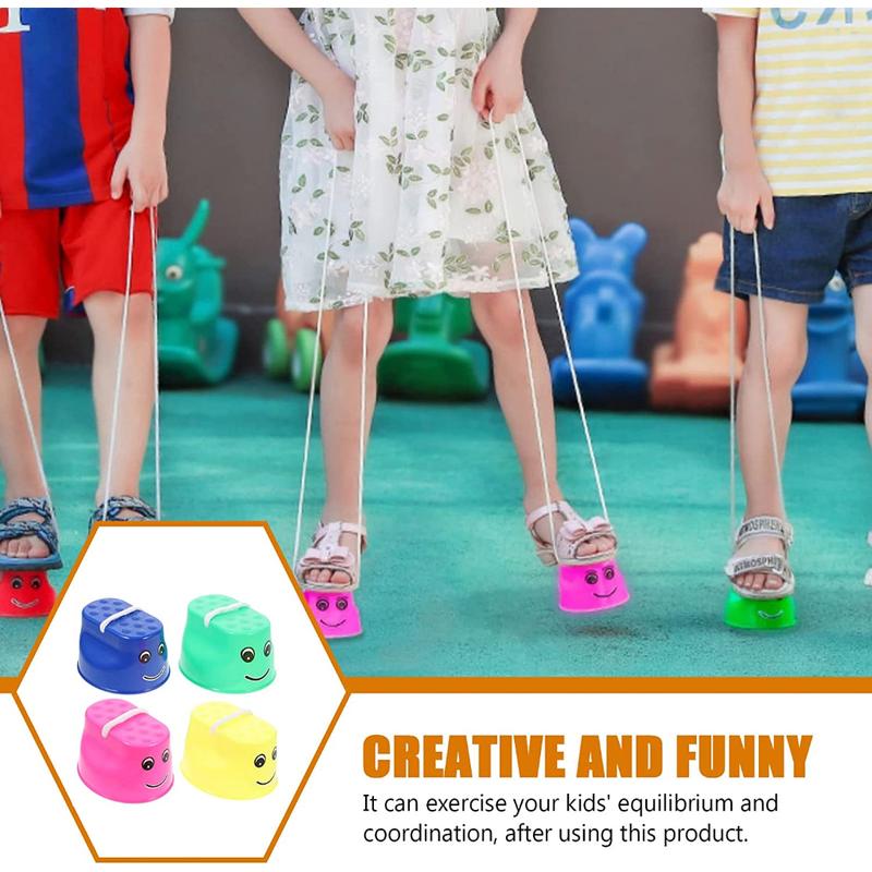 EGRANG Plastik WALKING STILTS Mainan Pijakan Kaki Latihan Keseimbangan ...