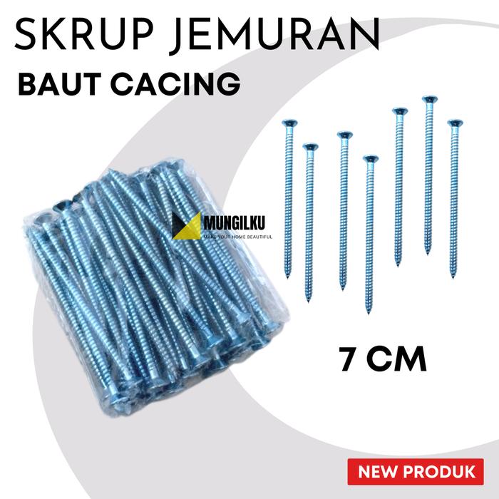 Promo SKRUP SEKRUP BAUT CACING 7cm - Kab. Tangerang - Mungilku | Tokopedia