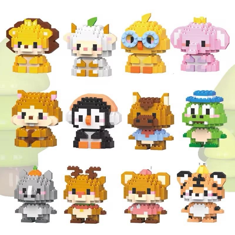 W1502 12 Styles Animals Tiger lion Penguin frog Squirrel Elephant ...