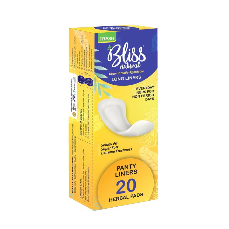 Bliss Panty Long Natural Liner (Pack of 20) Feminine .Sanitary - TikTok ...
