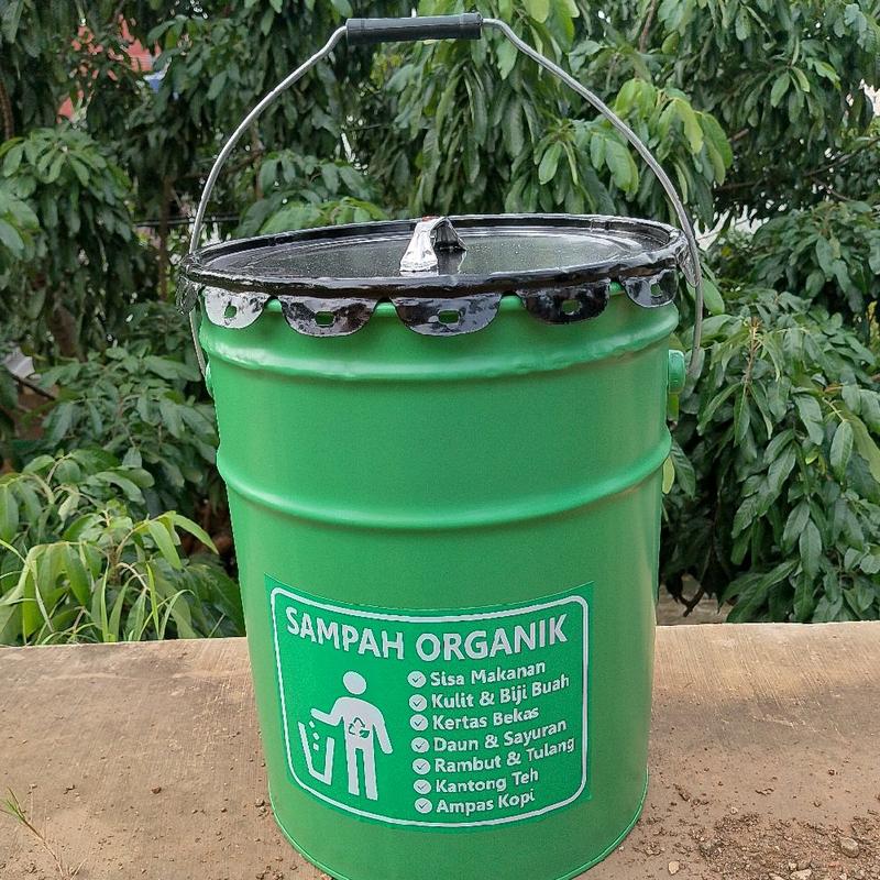 TONG SAMPAH KALENG BESI ORGANIK UKURAN 20L - Shop | Tokopedia