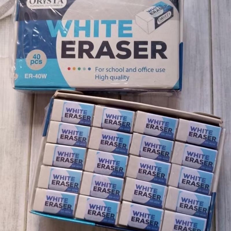 Penghapus ORISTA B-40 putih dan warna penghapus gasing 1pak isi 40 ...