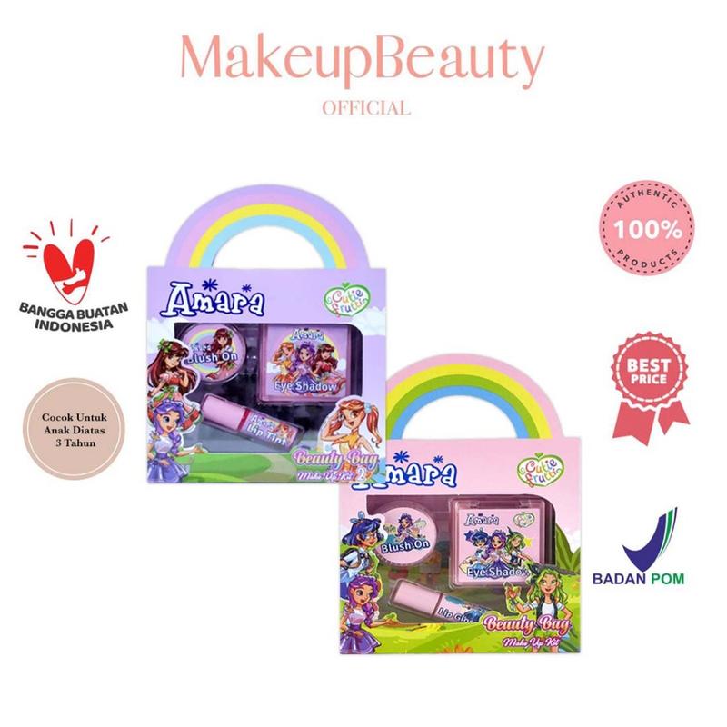 AMARA Beauty Bag Make Up Kit - mainan anak aman Halal BPOM - Kado Ulang ...