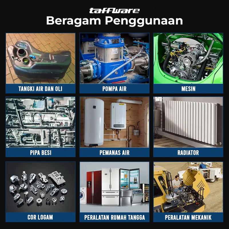 Taffware Lem Besi Tahan Panas Glue Adhesive Industrial AB 50ml - 8896 ...