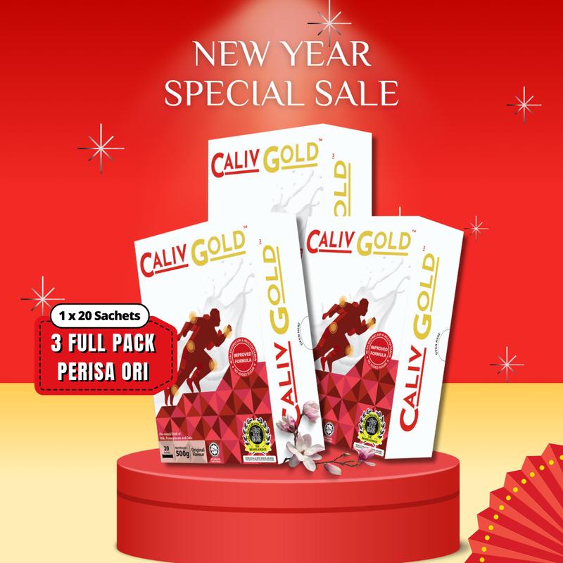 CALIV GOLD 3 Kotak Susu Pracampuran Untuk Bantu Kuatkan Sendi, - TikTok ...