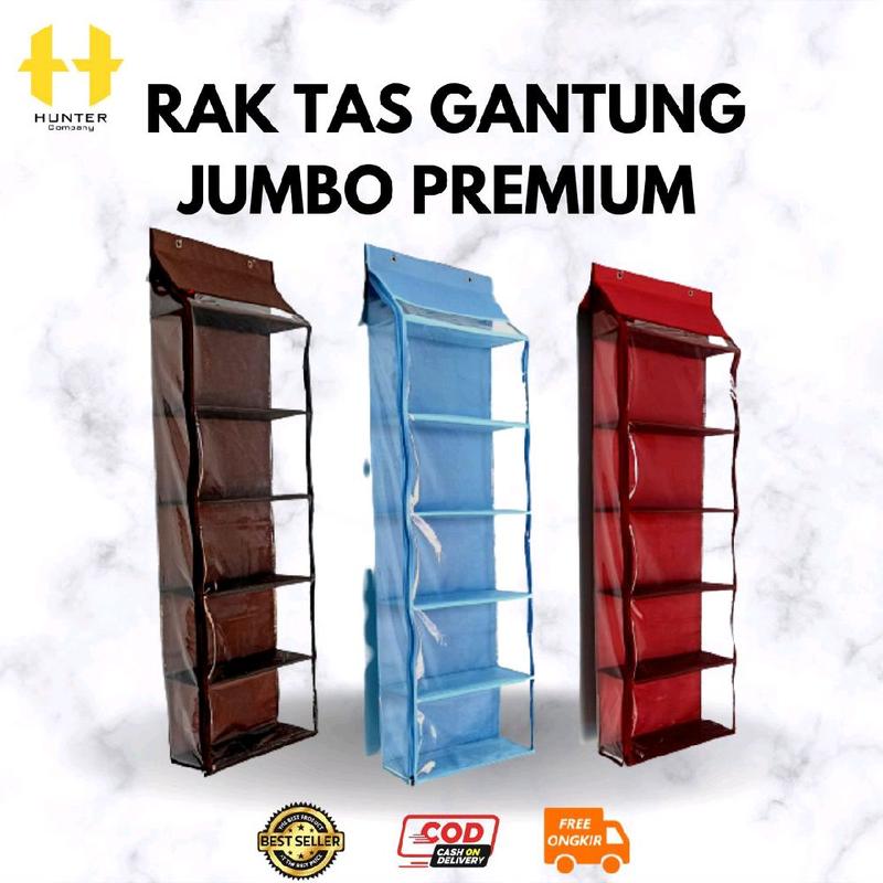 Rak tas gantung/rak tas jumbo/ rak tas jumbo original 6 kolom dapat ...