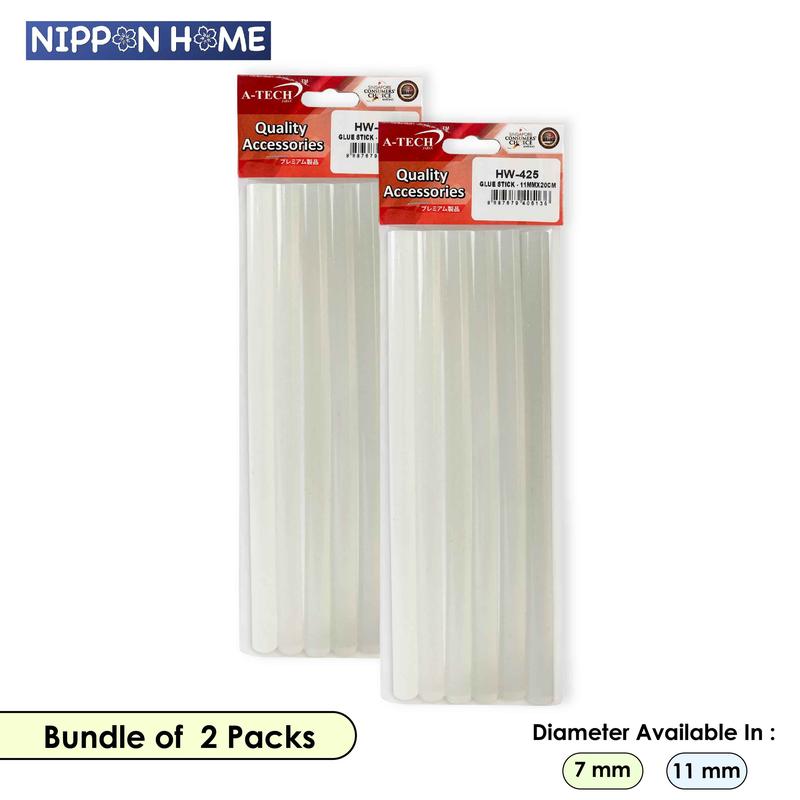 [ Stationery ] Bundle of 2 Packs Hot Melt Glue Sticks 7mm & 11mm ...