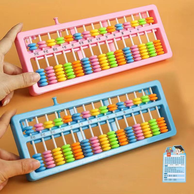 Montessori Plastic Plastic Abacus Black Blue Pink 13/15 Digits - TikTok ...