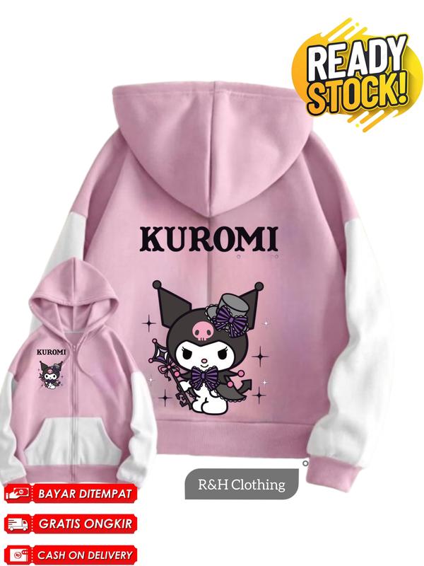 Jaket Resleting Anak Perempuan Motif Trend Kuromi Magic Mode - Shop ...