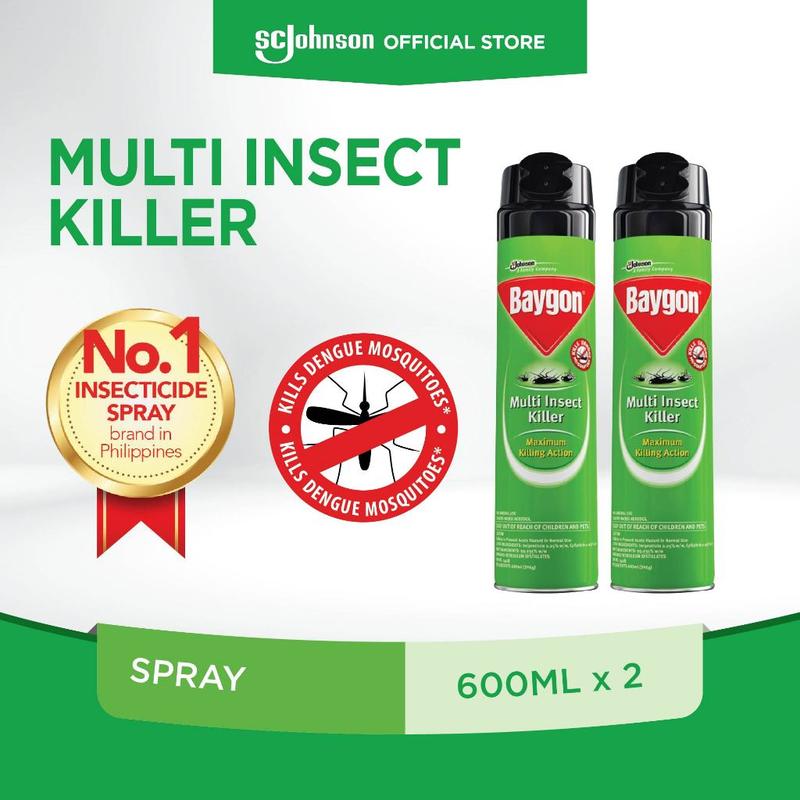 [Value Twin Pack] Baygon Multi Insect Killer 600ml - TikTok Shop Singapore