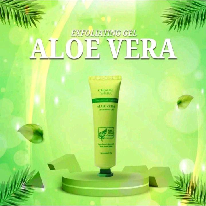 Aloe Vera Exfoliating Gel | Whitening & Moisturize Kulit Cerah Sehat ...