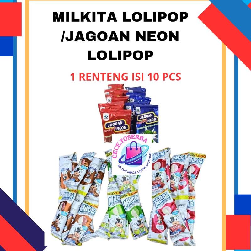 Jagoan Neon Permen Mix Warna isi 10 s Candy Lolipop - Shop | Tokopedia