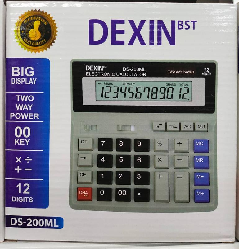 Dexin BST DS-200ML Electronic Calculator 12 Digit Big Displa - TikTok ...