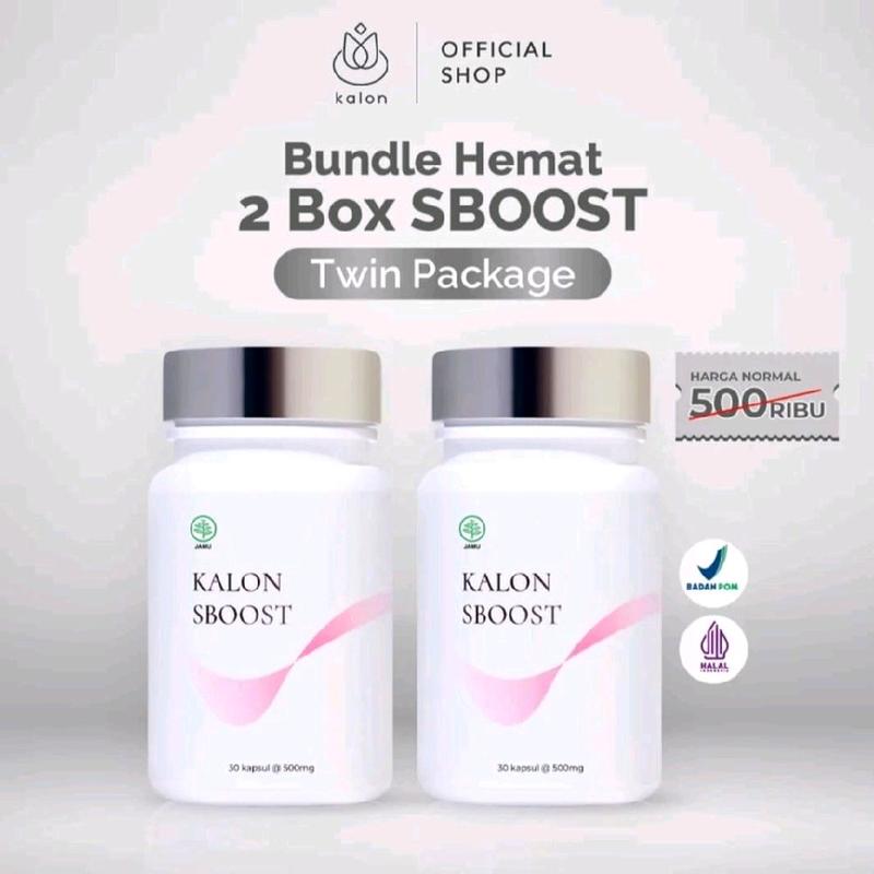 Kalon SBOOST Twin Package 2 Box Kalon SBOOST Premium BPOM & Halal MUI ...