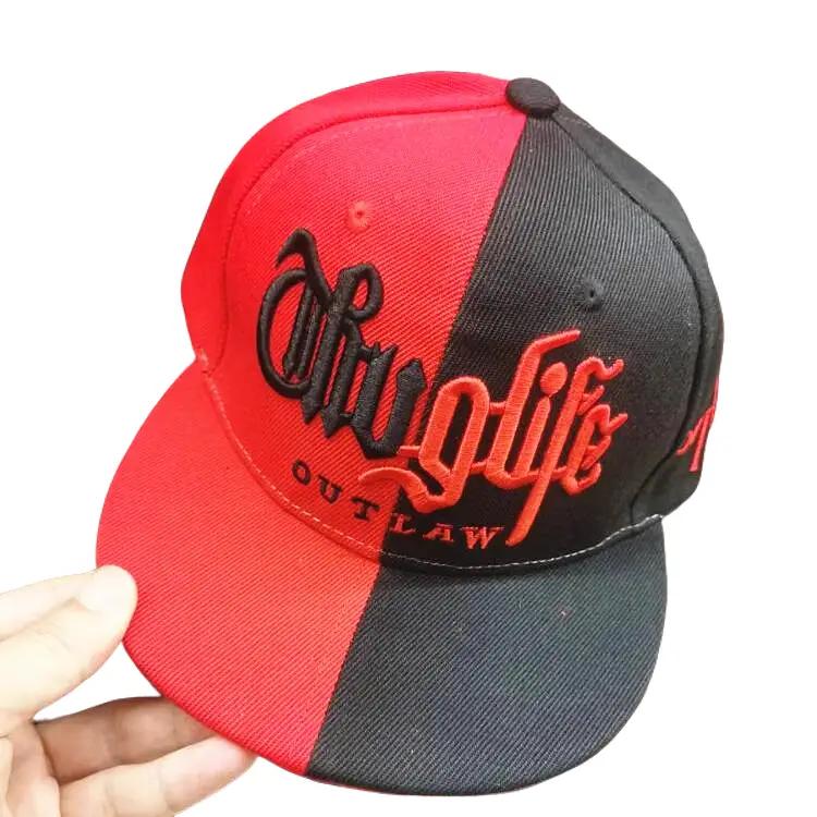 Colorblock Letter Embroidered Flat Brim Baseball Cap, Unisex Outdoor ...