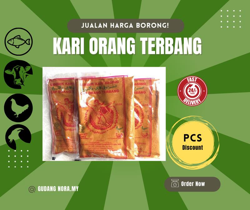 (1 DOZEN-12PCS) REMPAH GULAI KARI CAP ORANG TERBANG - TikTok Shop Malaysia
