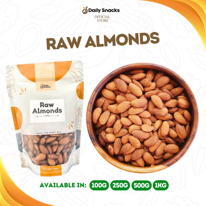 Daily Snacks Raw Almonds - in Ziplock Pouch (From USA) - TikTok Shop ...