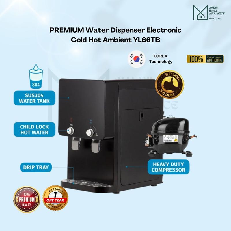 HALAL PREMIUM Water Dispenser Electronic Cold Hot Ambient Water - TikTok Shop Malaysia