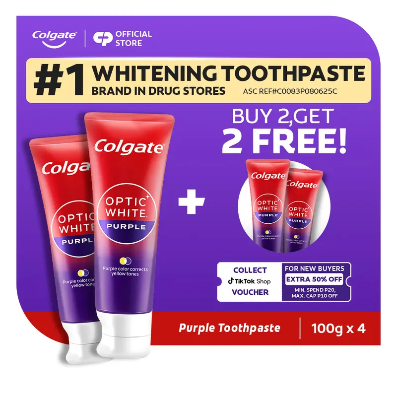 [BUY 2, FREE 2] Colgate Optic White O2 Whitening Toothpaste Aromatic ...