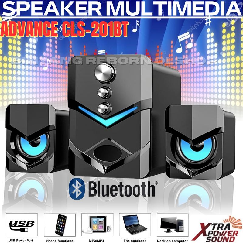 Speaker Bluetooth Multimedia Subwoofer 2.1CH Advance CLS-201BT - Shop | Tokopedia