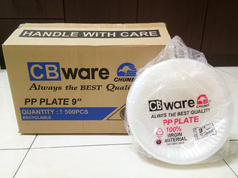 1 carton Disposable 9 Inch Plastic Plate / Pinggan Plastik / - TikTok ...