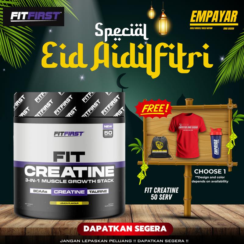 Fit First Fit Creatine 250g - 3 in 1 Muscle Growth Stack Supplement ...