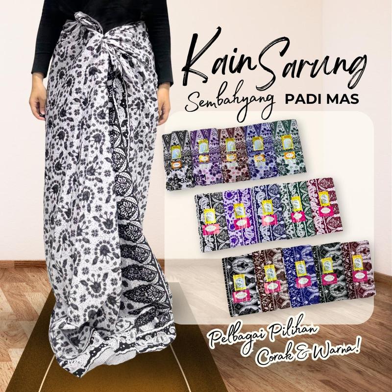 Kain Sarung Sembahyang Padi Mas / Kain Batik Sembahyang Padi - TikTok ...