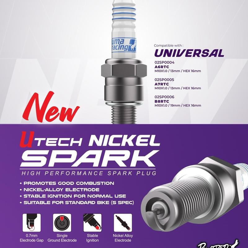 UMA RACING SPARK PLUG LC Y15 Y16 R15 Fz NVX NMAX LAGENDA EX5 - TikTok ...