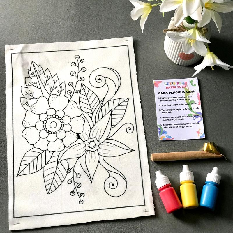 Paket Membatik kain prakarya sekolah untuk pemula lengkap ca - Shop ...