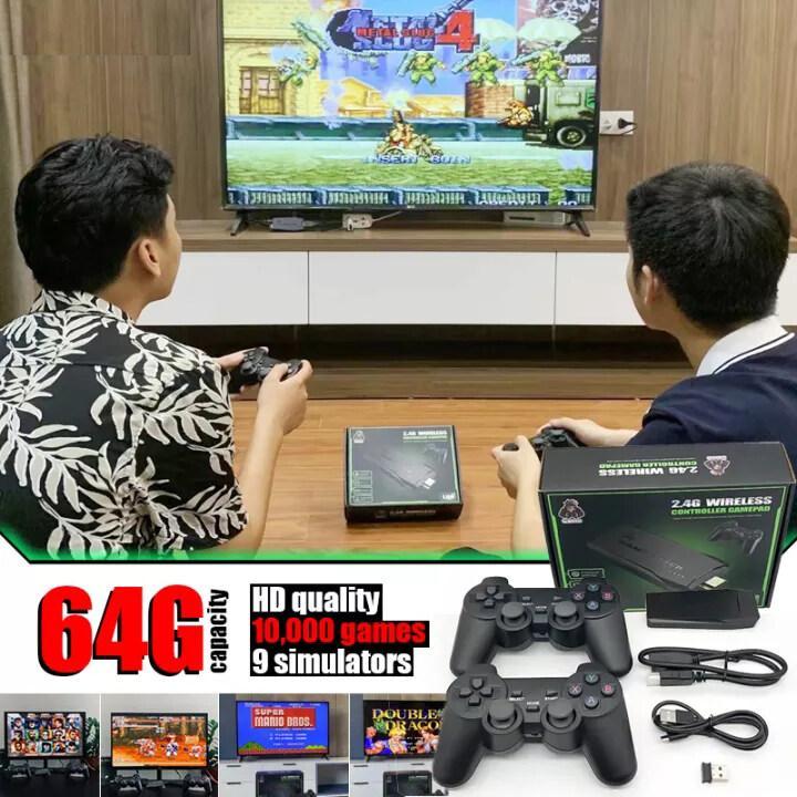 Portable 4K T V Video Game Console With 2.4G Wireless Controller ...