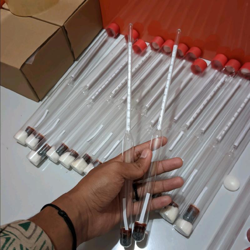 Hydrometer BBM Bensin Alat ukur Density 0.700-0.800 Premium Pertamax ...