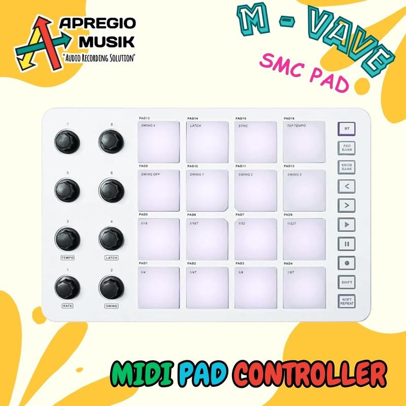M-VAVE MVave SMC Pad Midi Controller Wireless Bluetooth USB - Shop ...