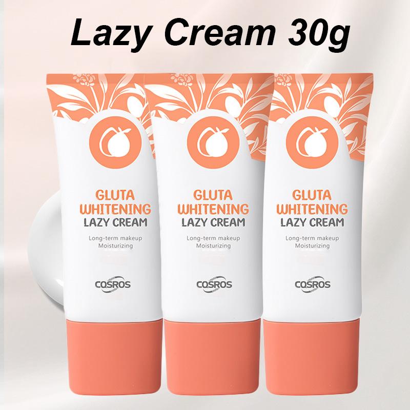 Facial Whitening Cream Gluta Lazy Cream Skin Care BB Cream 30g - TikTok ...