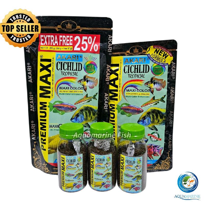 AKARI PREMIUM MAXI CICHLID MULTI COLOR Pelet Ikan Ciclid Siklid - Shop ...