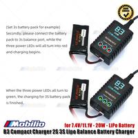 Jual B3 Compact Charger 2S 3S Lipo Balance Battery Charger 20W for 7.4V ...
