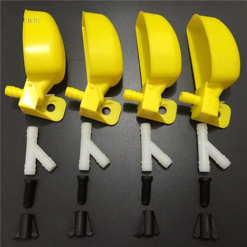12Pcs Watering System Automatic Quail Drinking Bowl Plastic Convenient ...