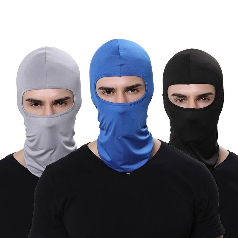 New Solid Color Balaclava Anti-Ultraviolet Elastic Full Face - TikTok ...