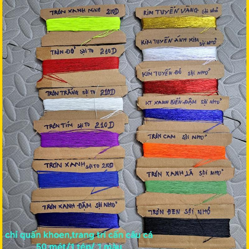 50m/1 màu chỉ lên khoen,pát,trang trí cần câu... - TikTok Shop Vietnam