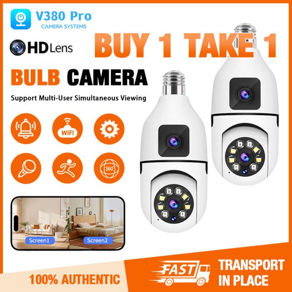 【BUY 1 TAKE 1】V380 CCTV Night Vision DustProof WIFI Full HD Camera ...