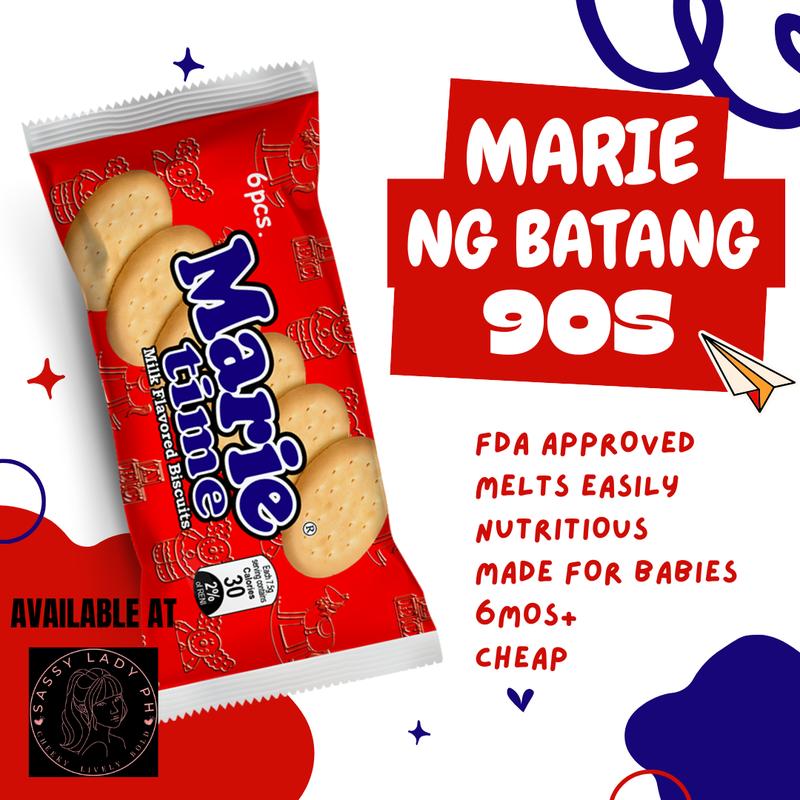 Marie Time Biscuit batang 90s legit marie biscuit for babies - TikTok ...