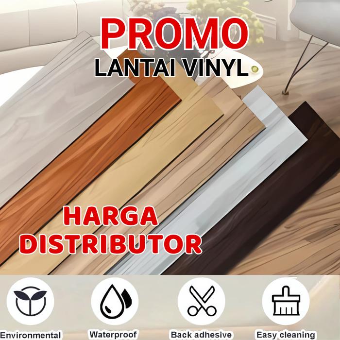 Promo Lantai Vinyl Plank tebal 2mm | Vinyl Lantai Kayu Floor / 18 PCS ...