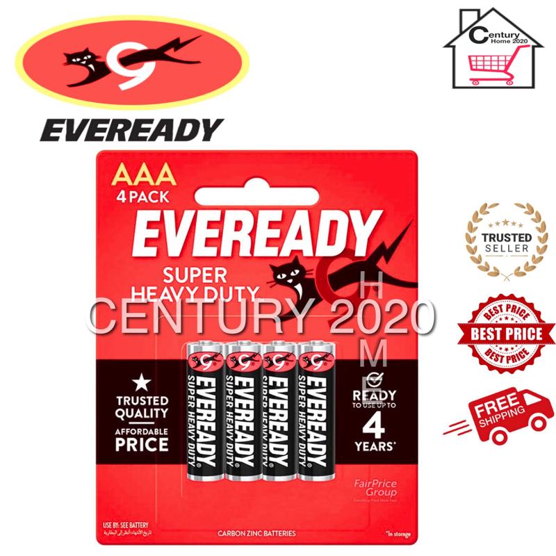 EVEREADY AAA/AA Battery Super Heavy Duty R03 AAA/AA Battery 1212 ...