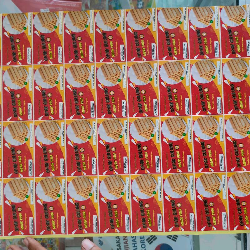 Cetak Sticker label ukuran custom, Free desain ringan - Shop | Tokopedia