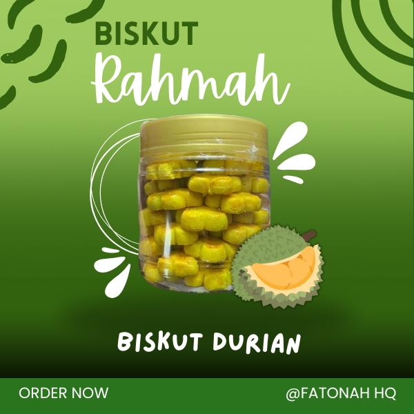 [BISKUT RAHMAH] BISKUT PERISA DURIAN BY FATONAH HQ - TikTok Shop Malaysia