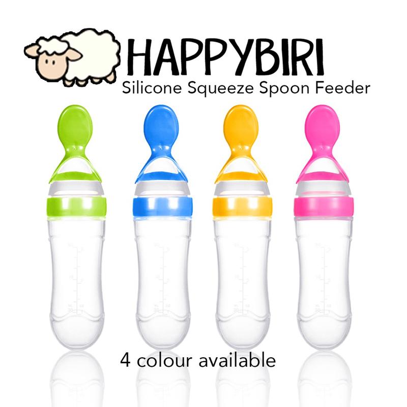 Sudu Silikon Bayi 90ml 3oz Bebas BPA Dengan Penutup Baby Silicone ...