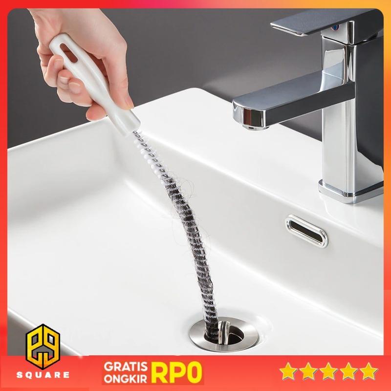 TGWY Sikat Pipa Ledeng Hair Sewer Sink Cleaning Brush 45cm - - Shop ...