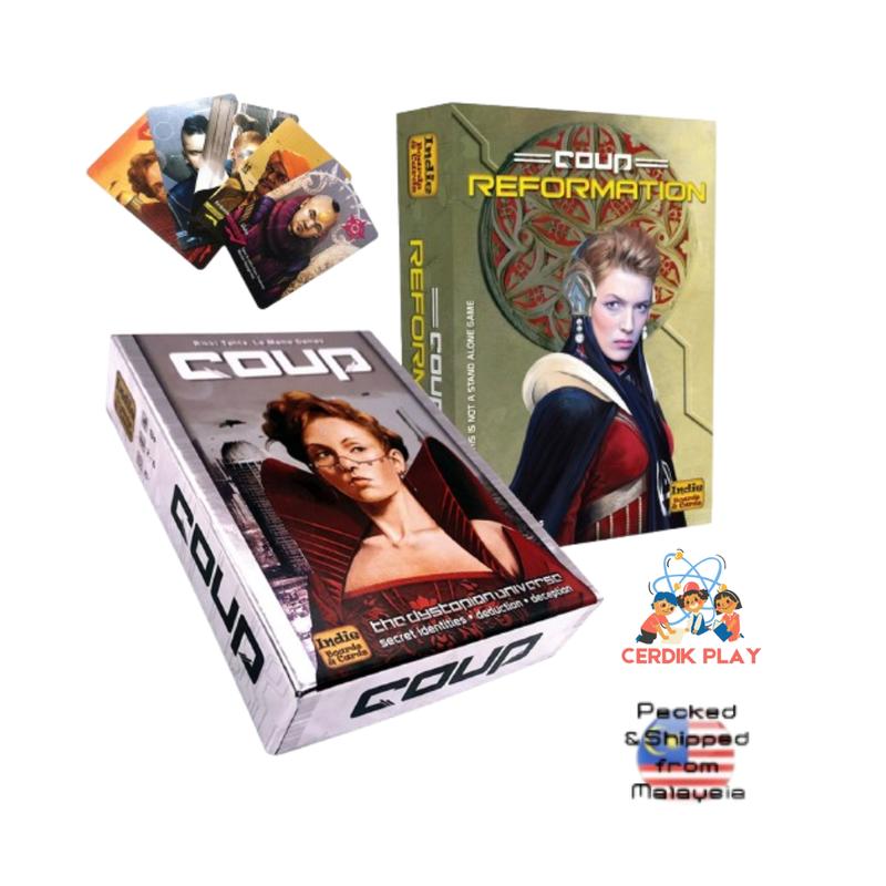 Coup The Resistance Coup Reformation Expansion Card Game Family ...