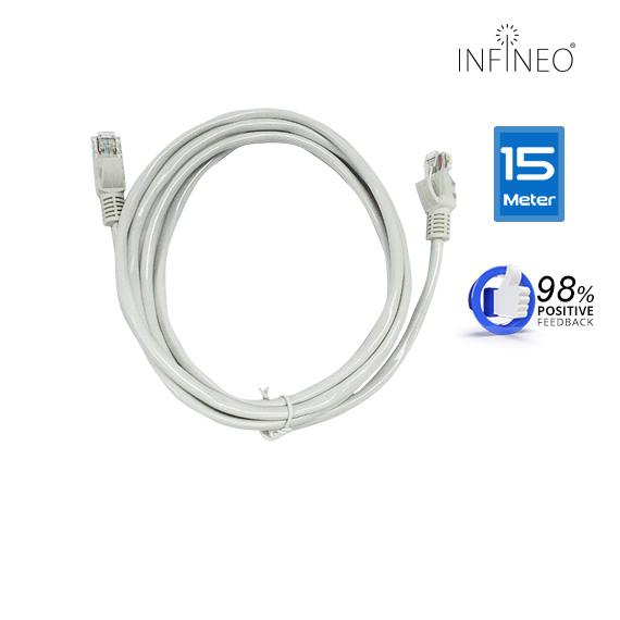 INFINEO Cat5e RJ45 Ethernet LAN Cable – 15 Meter High-Speed Network ...