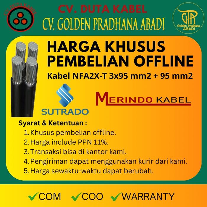 Jual Kabel NFA2X-T 3x95 mm2 + 95 mm2 SUTRADO / MERINDO (Twisted Cable ...
