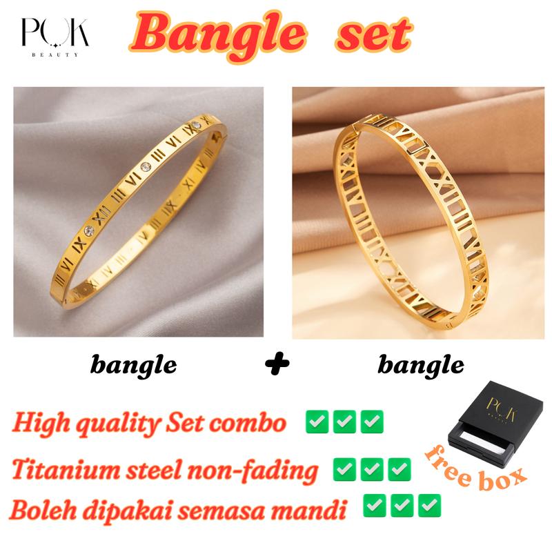 PUK 【Bangle Set】Hadiah untuk Wanita, Set Gelang, Gaya Ringkas, - TikTok ...